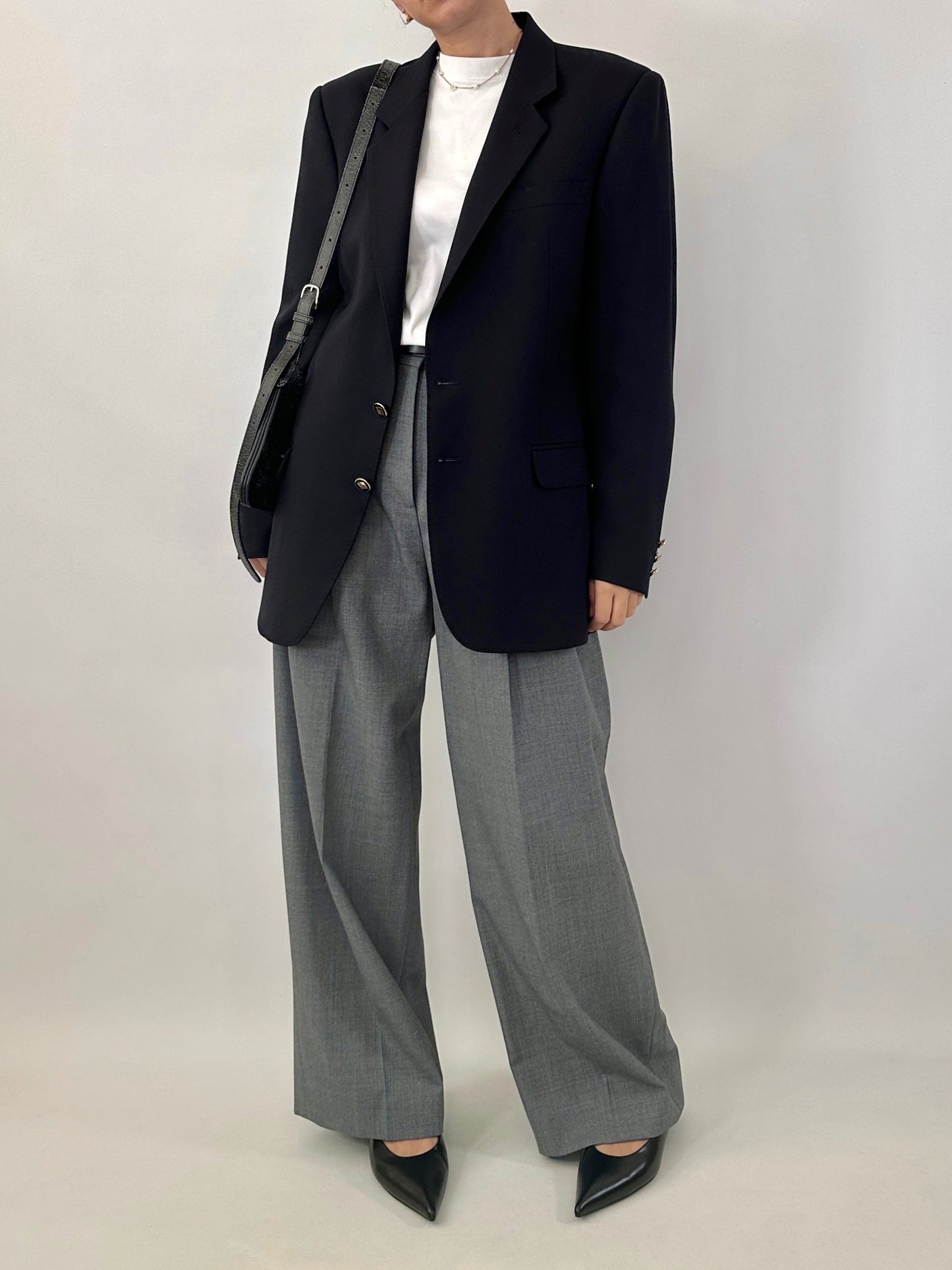 Vintage tailored jacket with gold-tone buttons – Nina Archivio Vintage